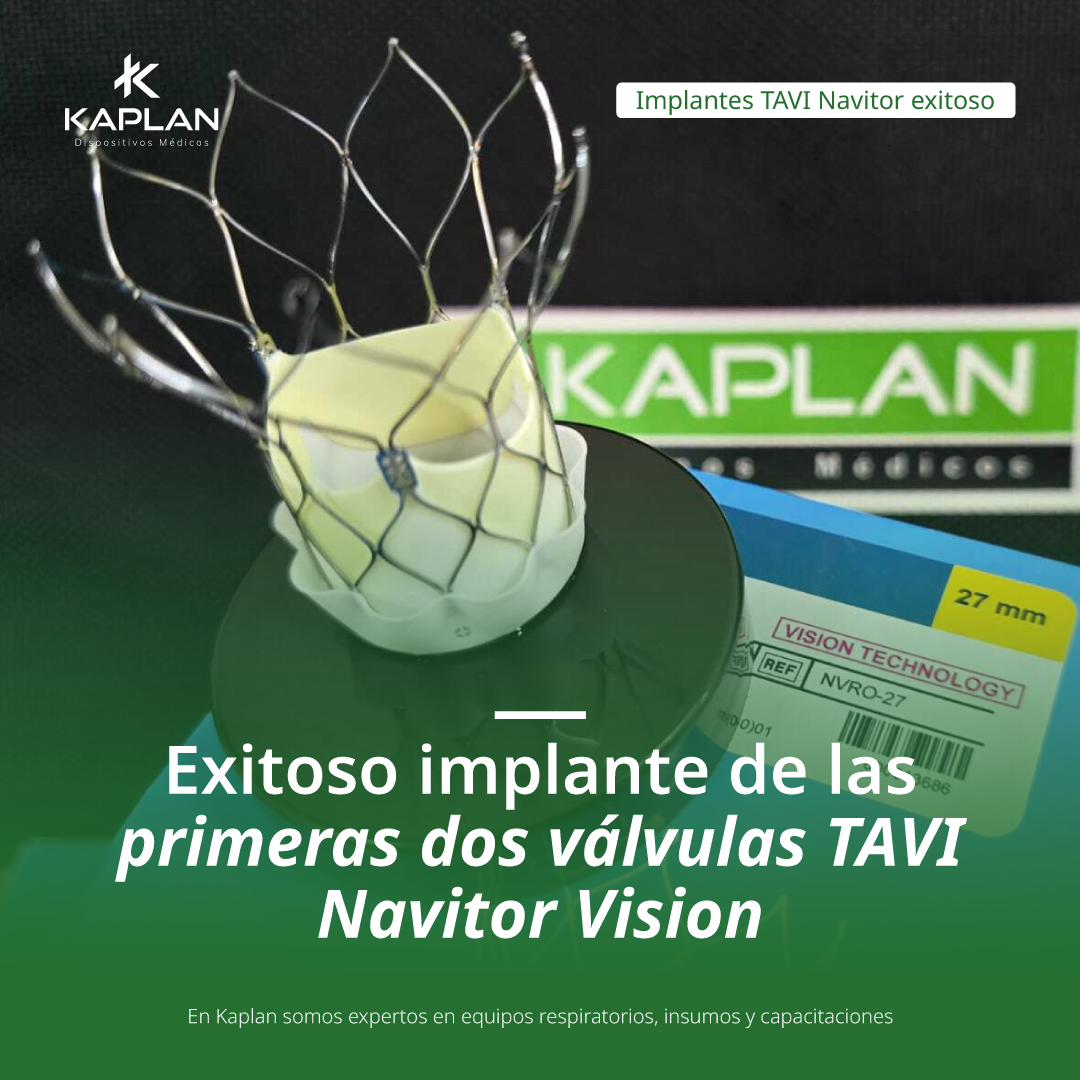 Exitoso implante de las primeras dos válvulas TAVI Navitor Vision - Kaplan